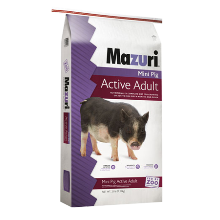Mazuri Mini Pig Active Adult - Arcola Feed - 281-431-1014