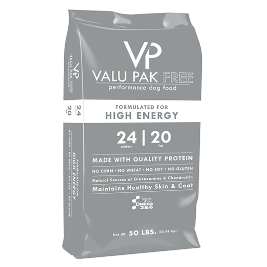 Valu-Pak Free 24-20 Dry Dog Food - Arcola Feed