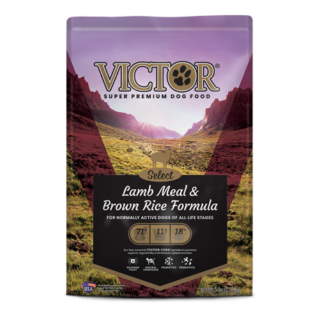 Victor Grain Free Select Lamb Meal & Brown Rice Formula Dry Dog Food ...